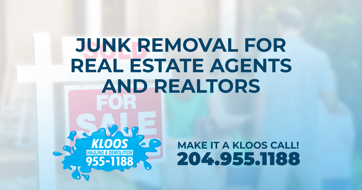 Junk Removal for Real Estate Agents and Realtors - Kloos Hauling